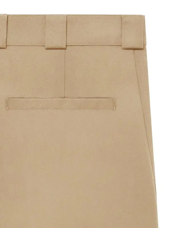 Givenchy Extra Wide Chino Pants In Canvas