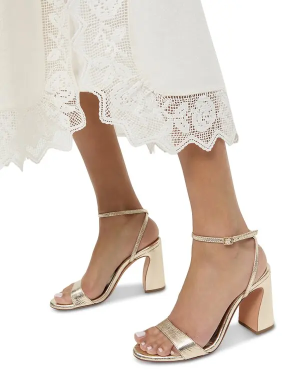 LOEFFLER RANDALL Malia Heeled Sandals - Champagne