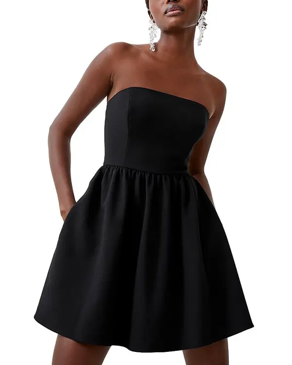 knee length dresses for ladies French Connection Whisper Strapless Bow Mini Dress  Square-d Clothing  Tuscaloosa