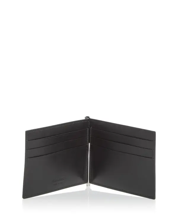 FERRAGAMO Florence Leather Money Clip Bifold Wallet