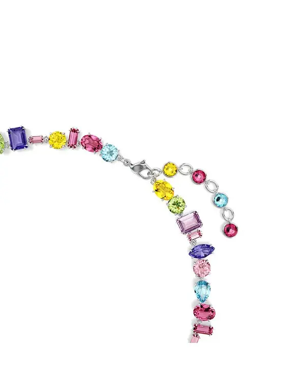 SWAROVSKI Gema Crystal Necklace Rhodium Plated