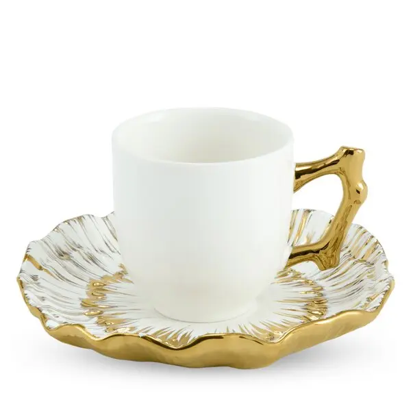 Michael Aram Anemone 2 Piece Demitasse Set