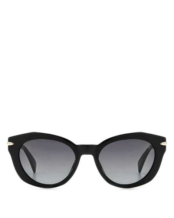 Rag & Bone Cat Eye Sunglasses, 53mm - Black/Gray Gradient  display picture 3