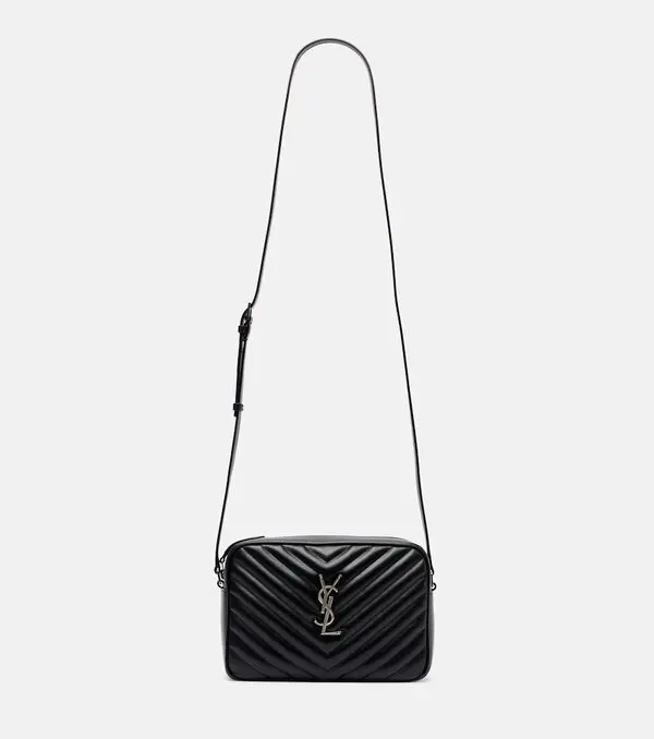 Saint Laurent Lou Quilted Leather Camera Bag - Black