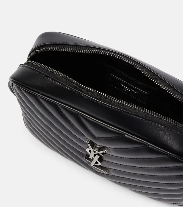 Saint Laurent Lou Quilted Leather Camera Bag - Black