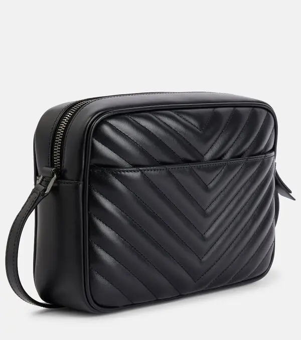 Saint Laurent Lou Quilted Leather Camera Bag - Black