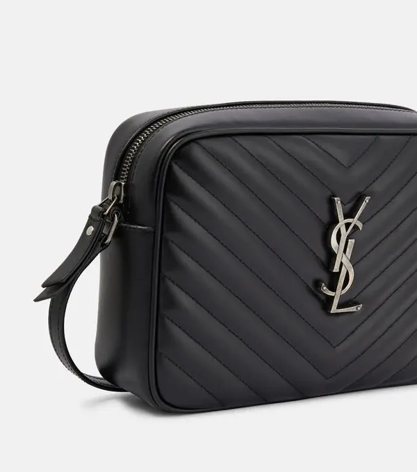 Saint Laurent Lou Quilted Leather Camera Bag - Black