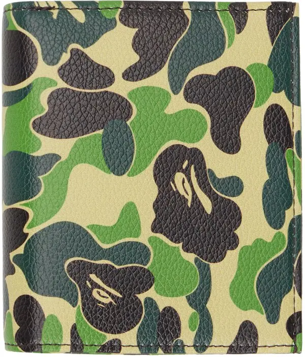 Bape Abc Camo Wallet Green Editorialist