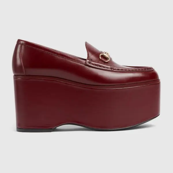 Gucci Horsebit Platform Loafer Leather