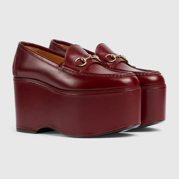 Gucci Horsebit Platform Loafer Leather