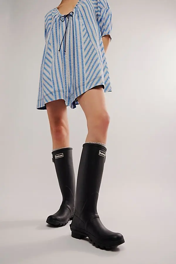 Barbour Bede Tall Wellies - Black