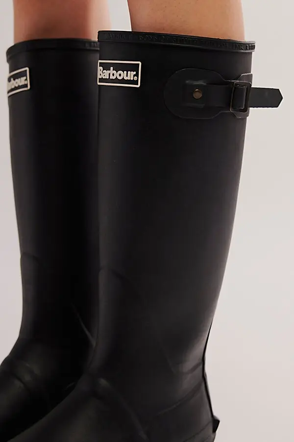 Barbour Bede Tall Wellies - Black