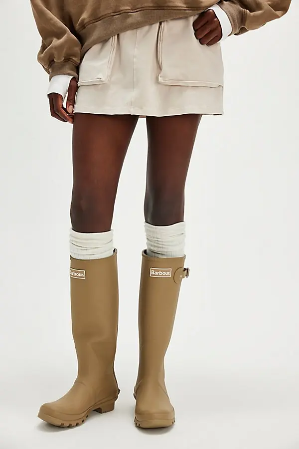 Barbour Bede Tall Wellies - Sandstone