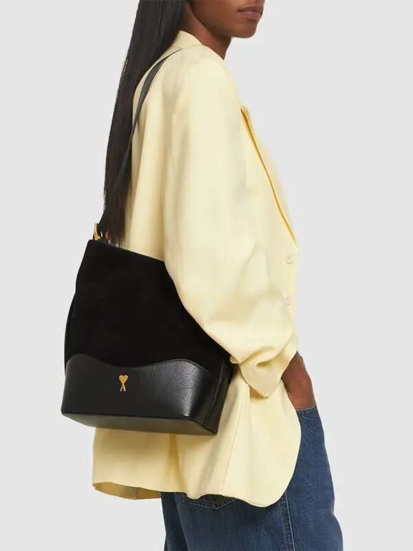 AMI Paris Paname Paname Suede Bucket Bag