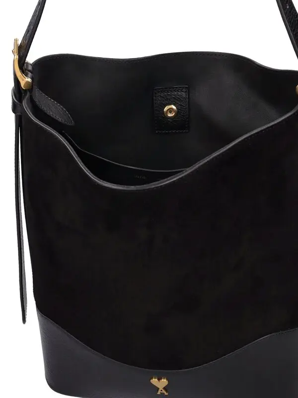 AMI Paris Paname Paname Suede Bucket Bag