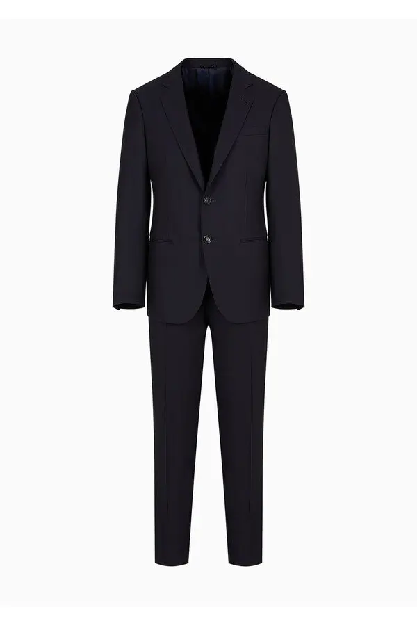 Giorgio Armani Manhattan Line Virgin-wool Single-breasted Suit