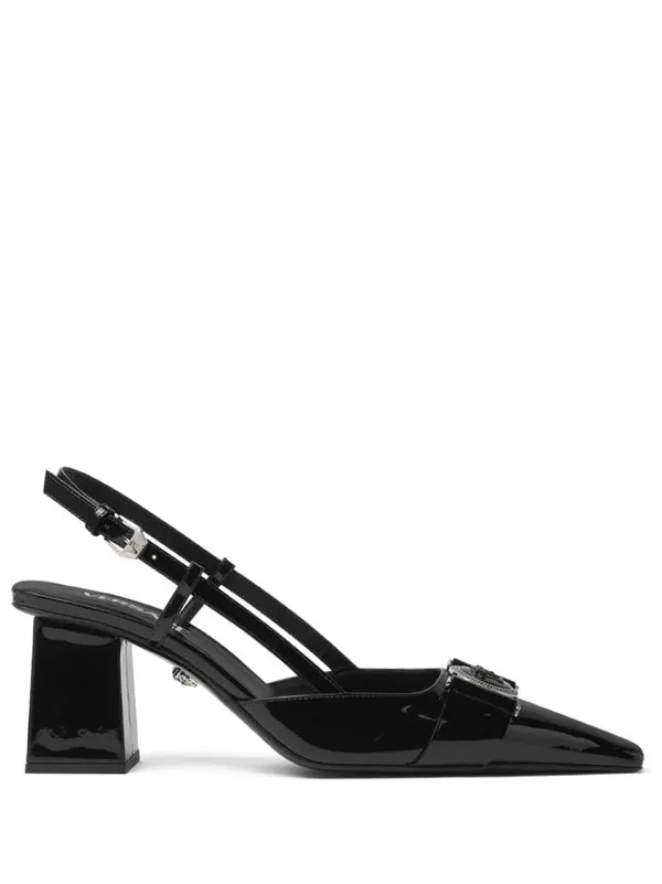 Versace Medusa Head Leather Pumps