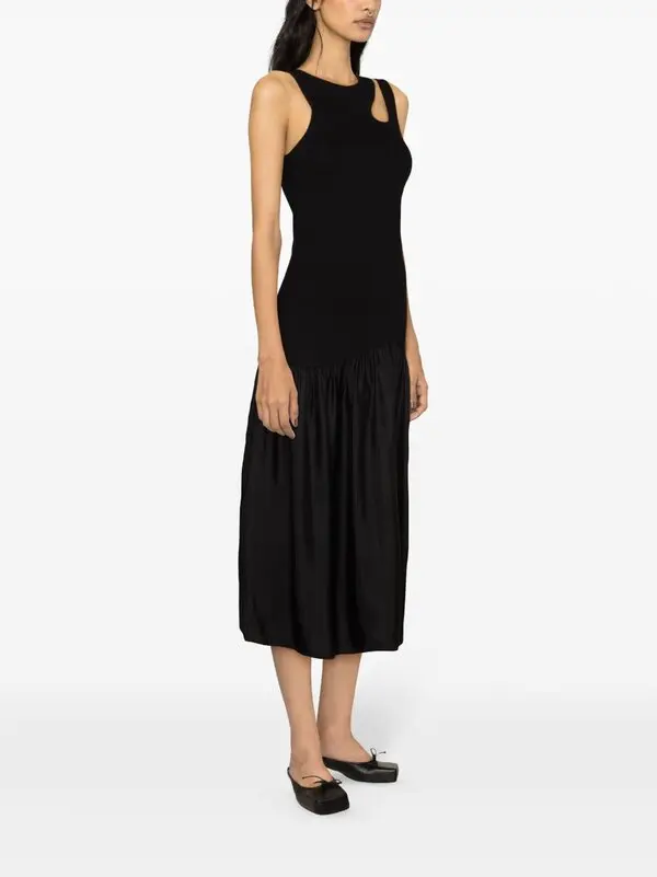 Sandro Olane Ribbed-knit Maxi Dress