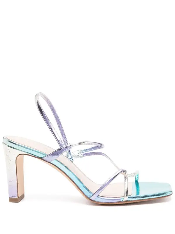 Sandro Faye 80mm Iridescent Sandals