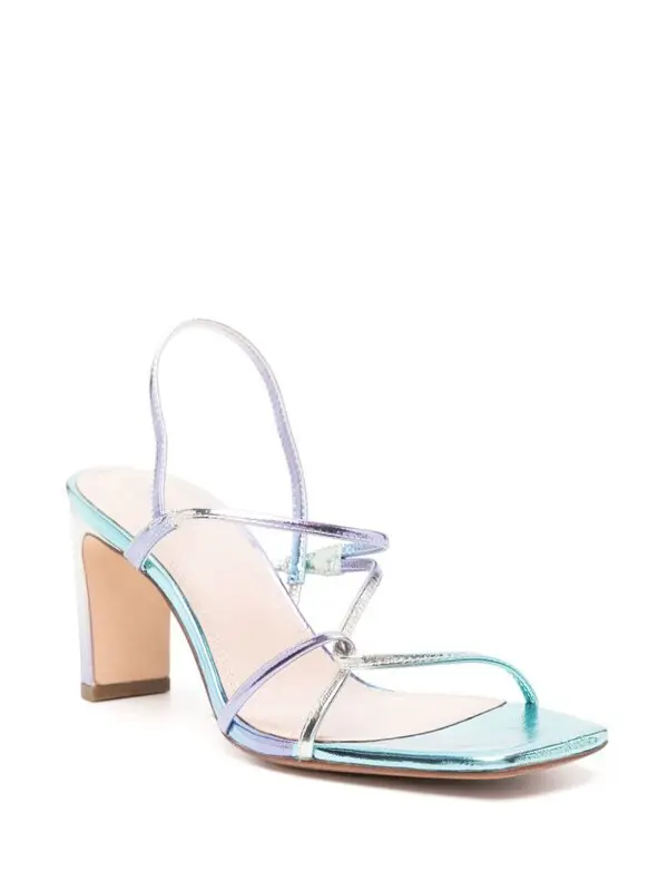 Sandro Faye 80mm Iridescent Sandals