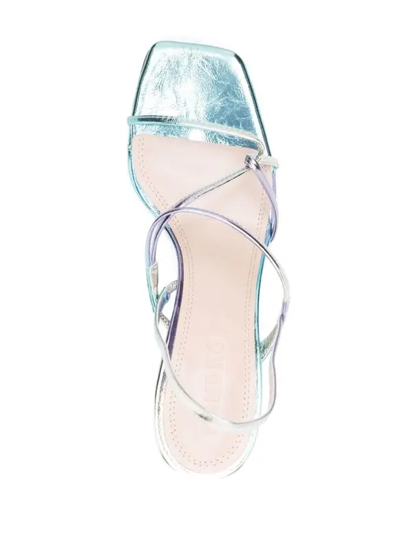 Sandro Faye 80mm Iridescent Sandals