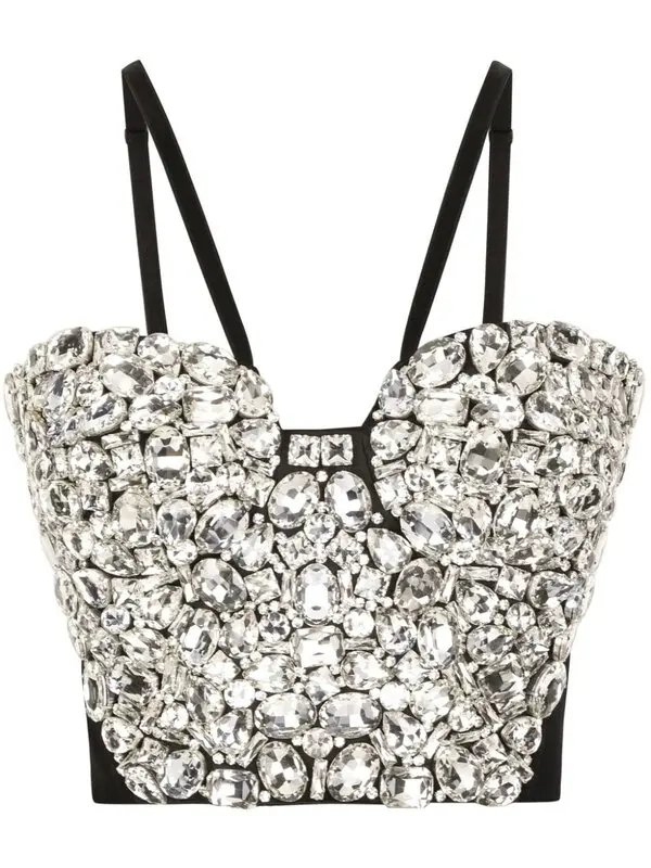 Dolce & Gabbana Crystal-embellished Top