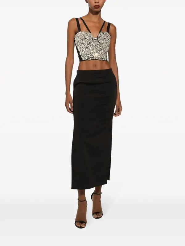 Dolce & Gabbana Crystal-embellished Top