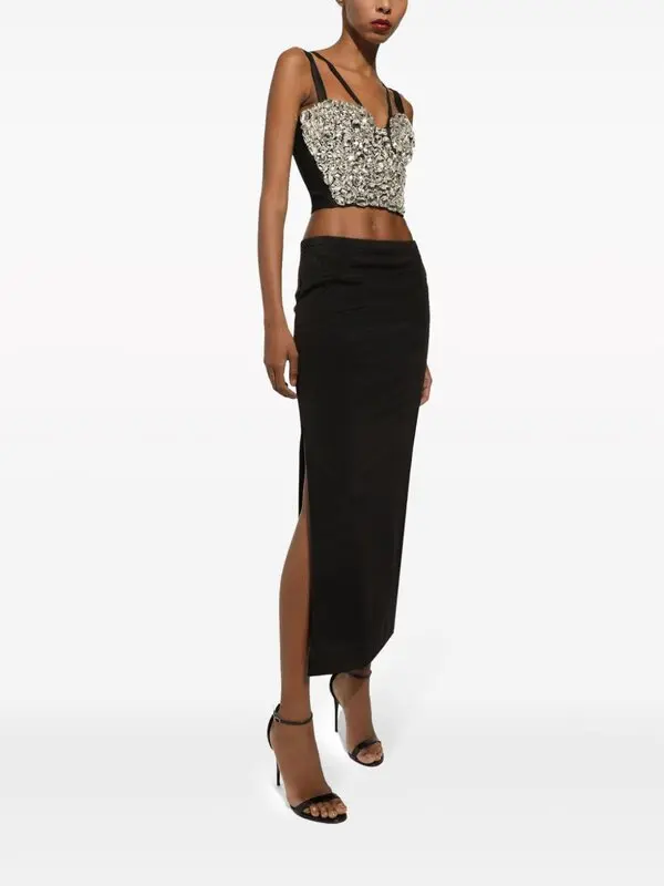 Dolce & Gabbana Crystal-embellished Top