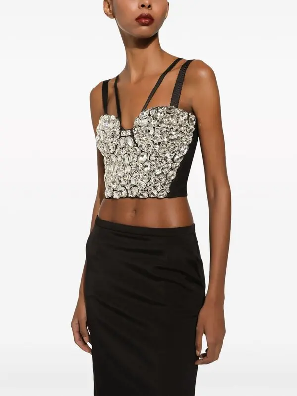 Dolce & Gabbana Crystal-embellished Top