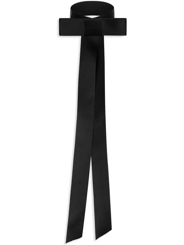 Dolce & Gabbana Satin Bow Tie - Black