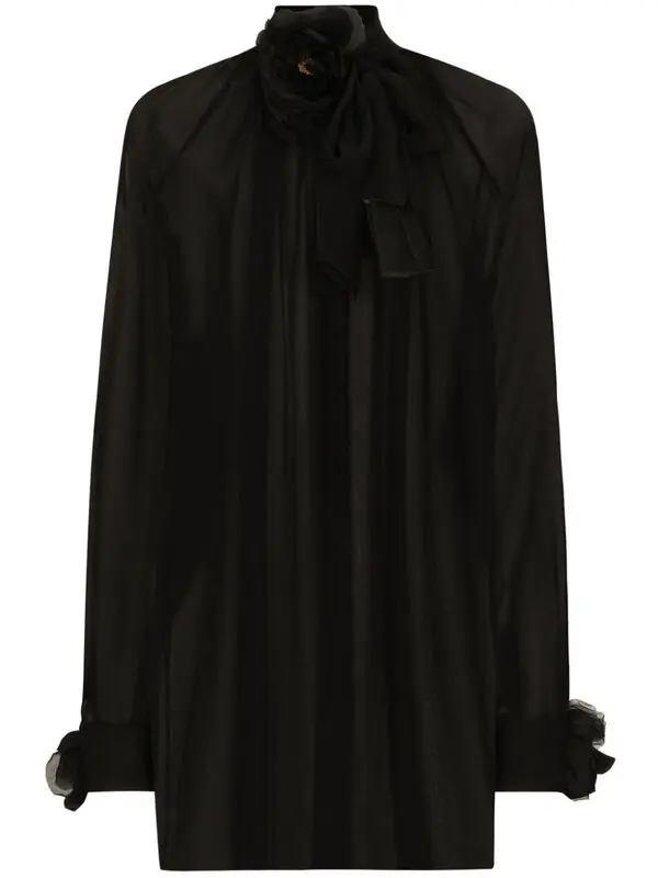 Dolce & Gabbana Floral-appliqué Blouse