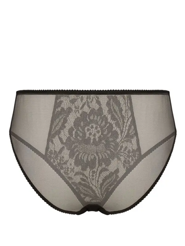 Dolce & Gabbana Floral-lace Virgin Wool Briefs