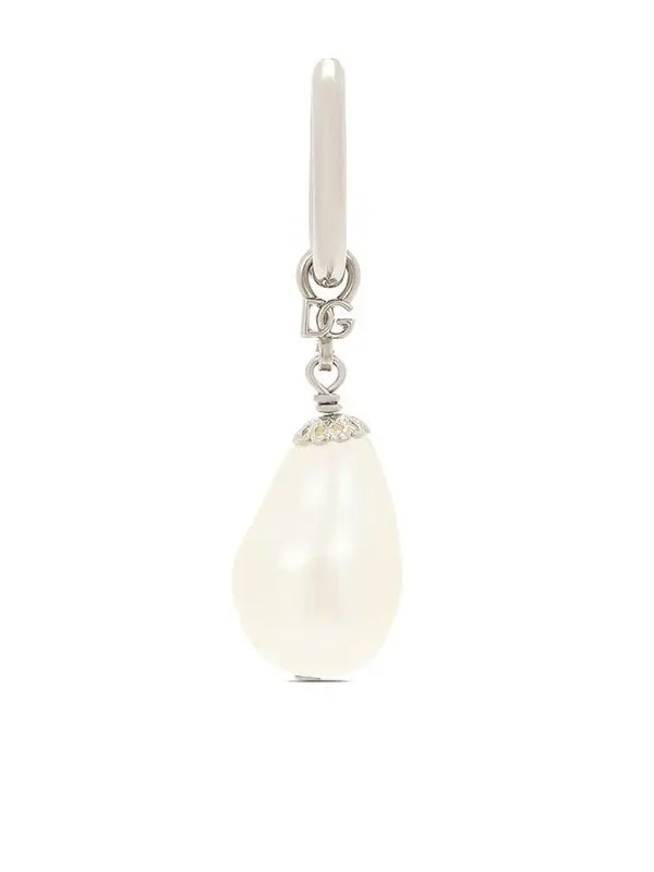 Dolce & Gabbana Pearl-drop Single Earring - Neutrals