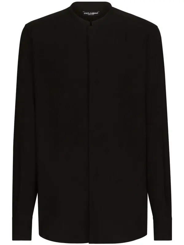 Dolce & Gabbana Long-sleeved Silk-blend Shirt