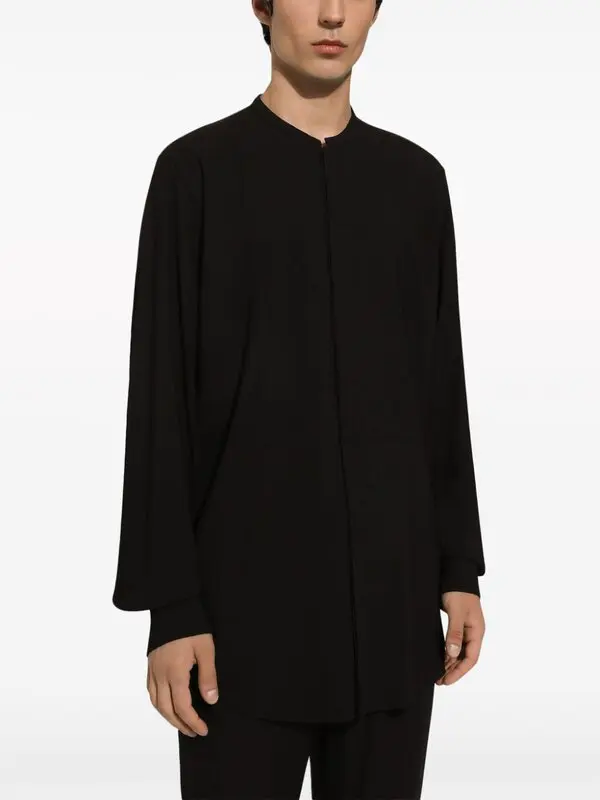 Dolce & Gabbana Long-sleeved Silk-blend Shirt