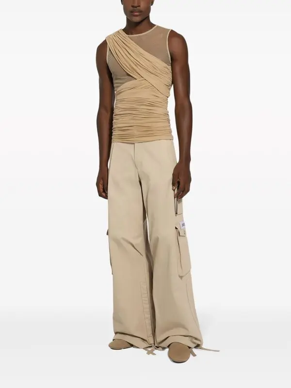 Dolce & Gabbana Wide-leg Cargo Trousers - Neutrals