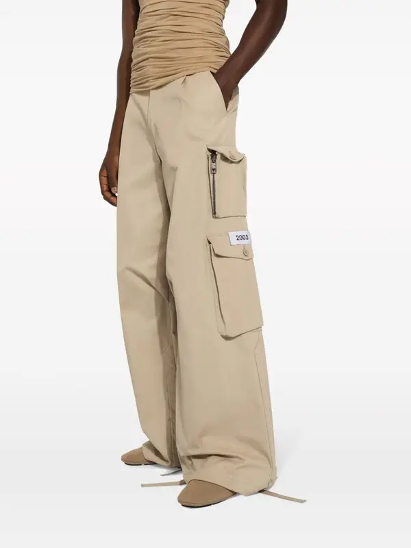 Dolce & Gabbana Wide-leg Cargo Trousers - Neutrals