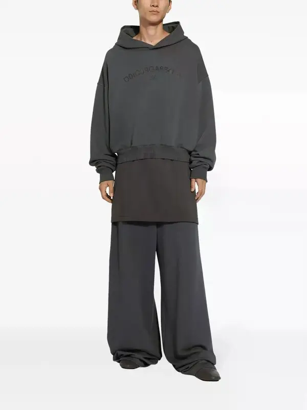 Dolce & Gabbana Wide-leg Cotton Track Pants