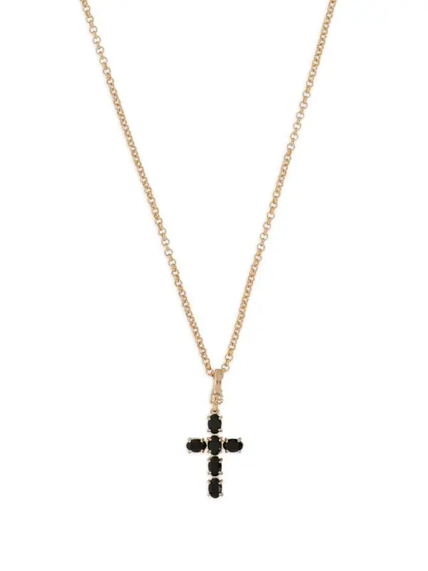 Dolce & Gabbana Cross Charm Chain Necklace - Gold