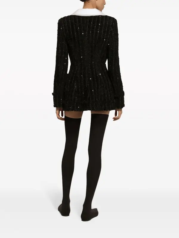Dolce & Gabbana Sequinned Tweed Jacket