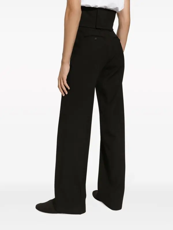 Dolce & Gabbana Virgin Wool Straight-leg Trousers