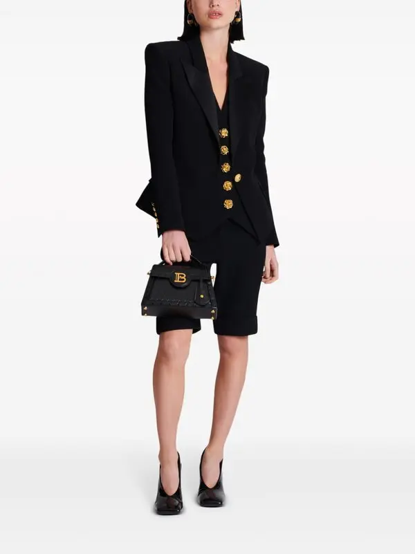 Balmain Satin-lapel Single-breasted Blazer