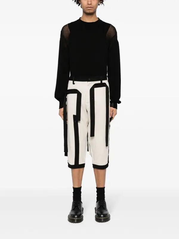 Yohji Yamamoto Detachable-strap Bermuda Shorts