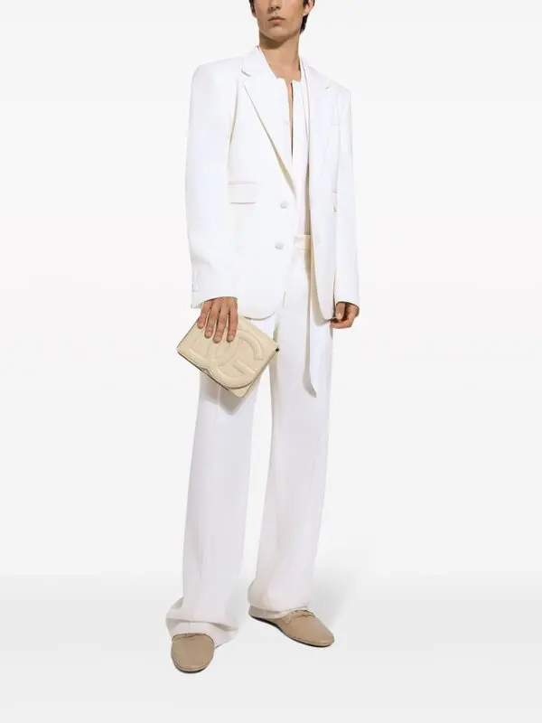 Dolce & Gabbana Single-breasted Wool Blazer - White