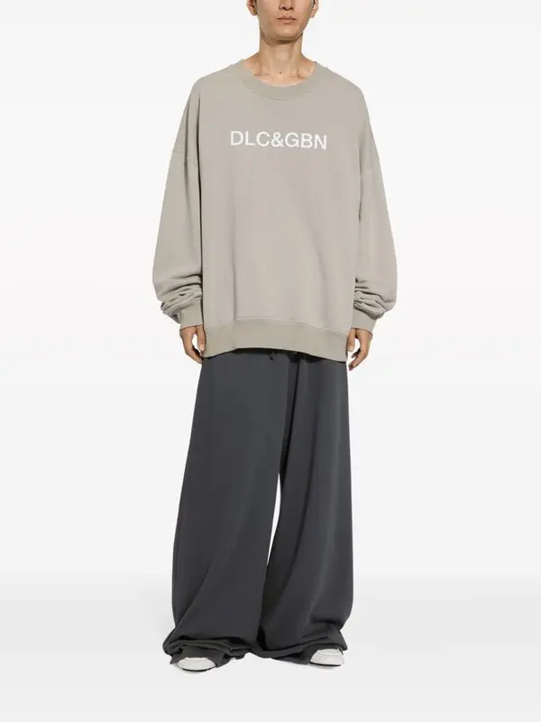 Dolce & Gabbana Logo-print Cotton-jersey Sweatshirt