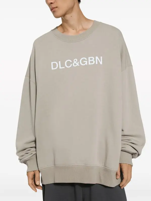 Dolce & Gabbana Logo-print Cotton-jersey Sweatshirt
