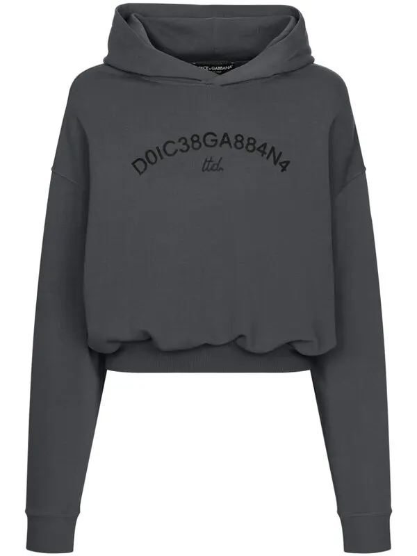 Dolce & Gabbana Logo-print Hoodie - Grey