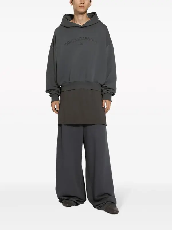 Dolce & Gabbana Logo-print Hoodie - Grey