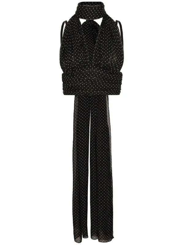 Dolce & Gabbana Polka Dot-print Silk Top