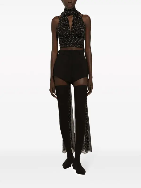 Dolce & Gabbana Polka Dot-print Silk Top